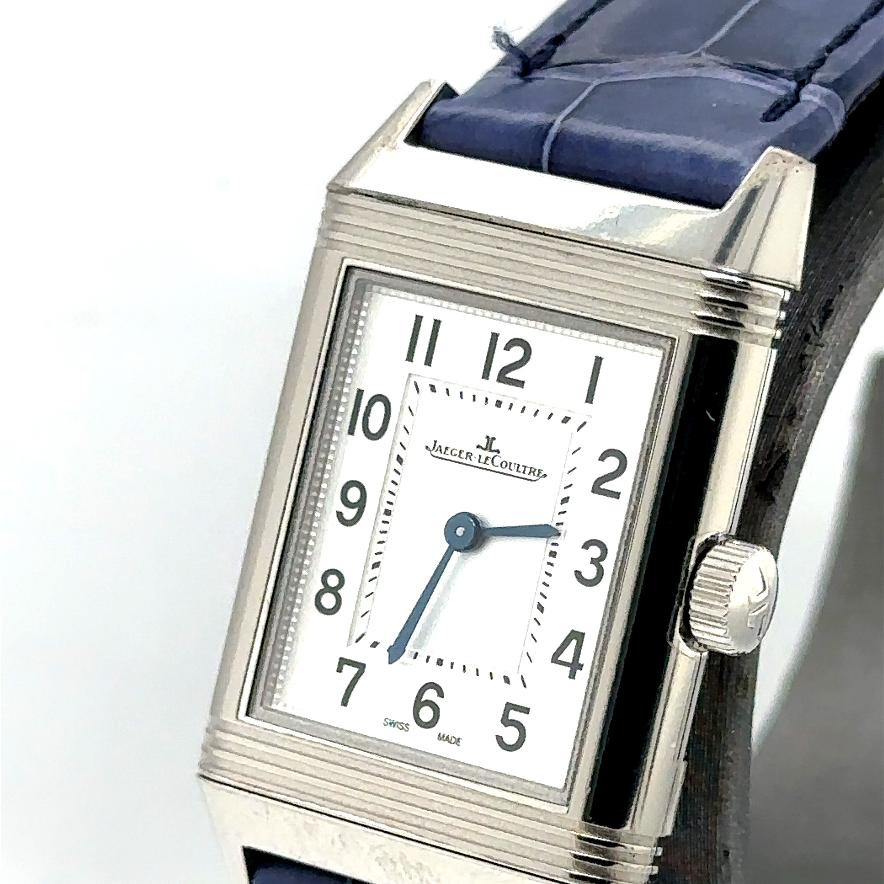 JAEGER LECOULTRE Reverso Quartz Silver Dial Ladies,
