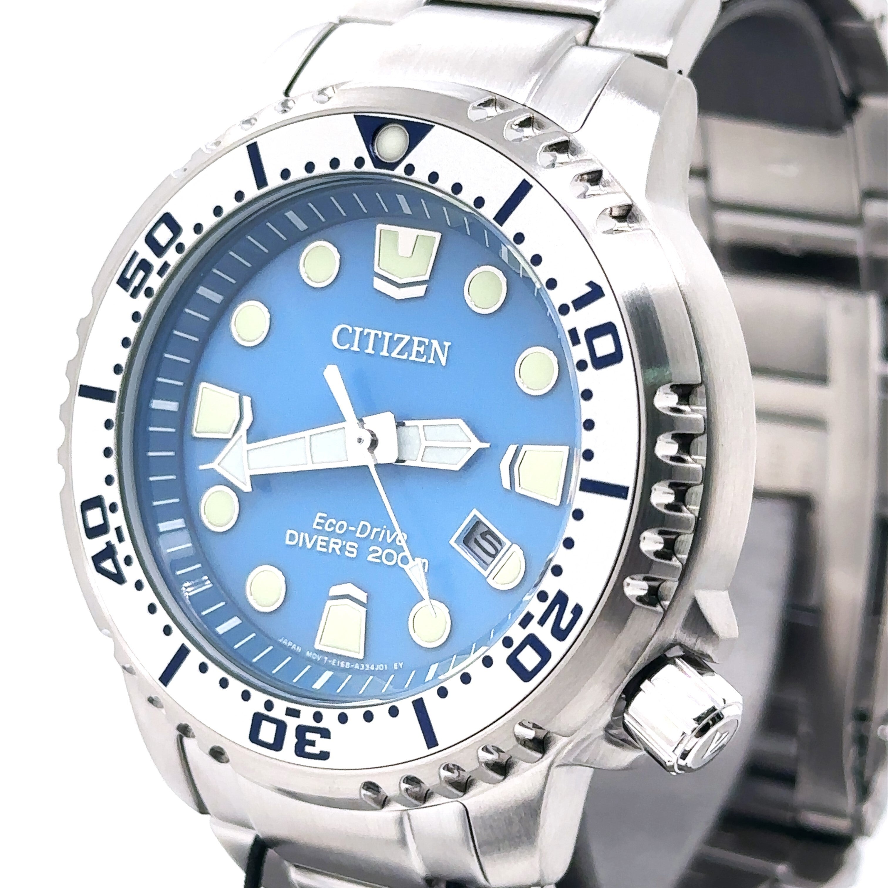 Citizen Promaster Dive Eco Drive 44mm Blue dial Stainless Steel Watch ...